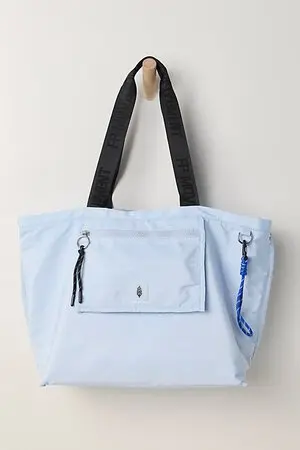 Large Nylon Totes with Crossbody Strap
