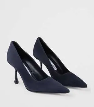 JIMMY CHOO Ixia 80 Suede Pumps - Blue