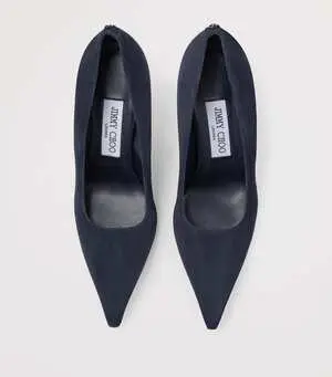 JIMMY CHOO Ixia 80 Suede Pumps - Blue