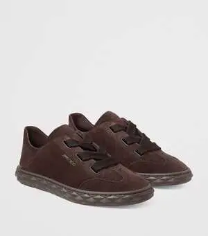 JIMMY CHOO Diamond Light Flex F Leather Sneakers