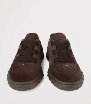 JIMMY CHOO Diamond Light Flex F Leather Sneakers