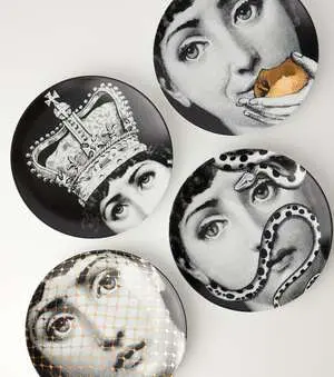 FORNASETTI Tema E Variazioni N.369 Wall Plate - Multicoloured
