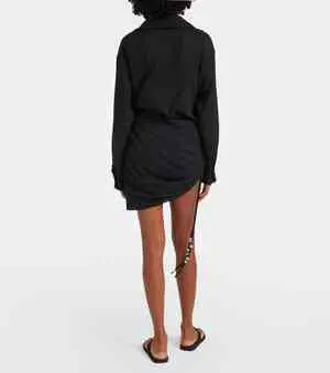 SIR. Azura Ruched Cotton Wrap Dress