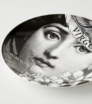FORNASETTI Tema E Variazioni N.353 Virgo Wall Plate - Black