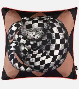 FORNASETTI High Fidelity Silk Cushion - Multicoloured