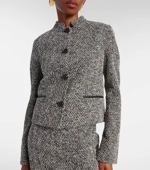 Max Mara Donald Cotton And Wool-blend Jacket