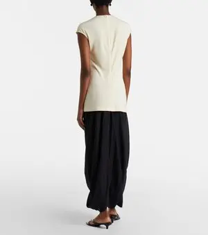 TOTEME Draped Midi Skirt - Black