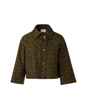 Akris Akris Punto Leopard Print Gabardine Parka - Hazel-bark