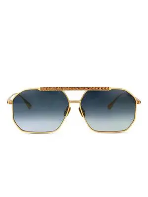 Anna-Karin Karlsson Le Boss 2.0 Crystal-embellished Sunglasses - Gold