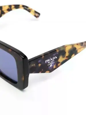 Prada Square-frame Sunglasses - Brown