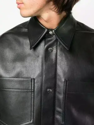Nanushka Martin Leather Overshirt