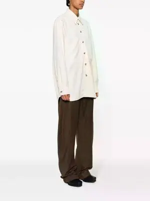 Nanushka Fabian Logo-embroidered Shirt