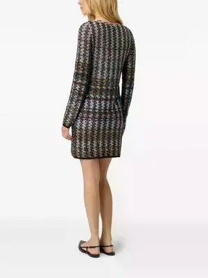 Missoni Embellished Houndstooth Mini Dress
