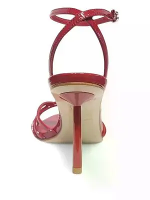 LE SILLA 80mm Bella Patent-leather Ankle-strap Sandals