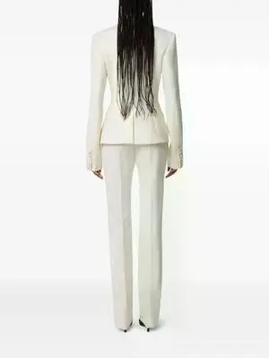 Nina Ricci Draped-scarf Double-breasted Blazer