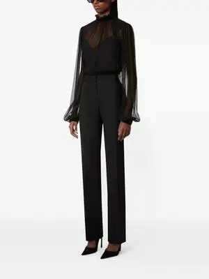 Nina Ricci High-neck Ruffled Top