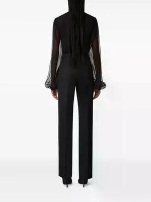 Nina Ricci High-neck Ruffled Top