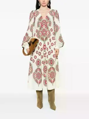 Etro Paisley-print Long-sleeve Dress