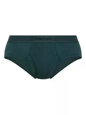 TOM FORD Branded-waistband Briefs - Green