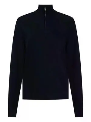 Sease Half-zip Ribbed Knit Sweater - Blue