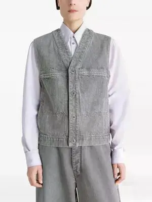 LEMAIRE Button-fastening Denim Gilet