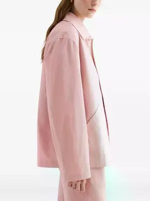 JIL SANDER Logo-print Cotton Jacket - Pink