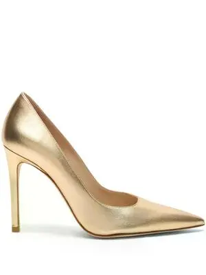 Stuart Weitzman Gold Tone Pumps