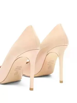 STUART WEITZMAN 100mm Power Pointed-toe Patent Pumps - Neutrals
