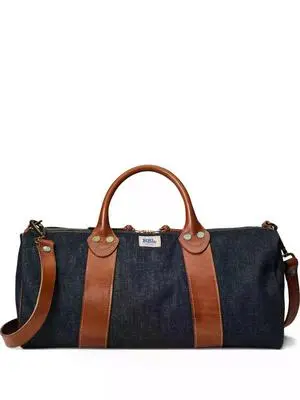 Ralph Lauren Leather-trim Denim Holdall - Blue