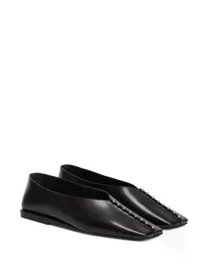 JIL SANDER Studded Pointed-toe Flats