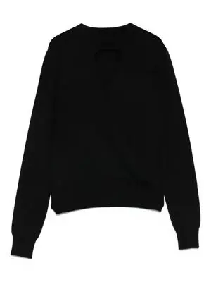 TWINSET Keyhole Neckline Sweater - Black