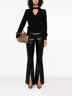 TWINSET Keyhole Neckline Sweater - Black