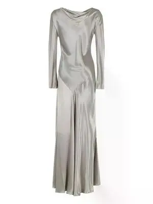 Alberta Ferretti Bias-cut Maxi Dress