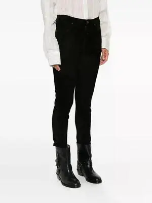 Isabel Marant Dorothea Zip-cuffed Suede Trousers