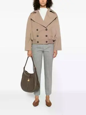 TWINSET Ribbed Mock-neck Top