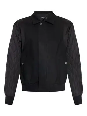 Dsquared2 Quilted-sleeve Bomber Jacket