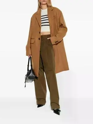 Dsquared2 Button-fastening Wool-blend Coat - Neutrals