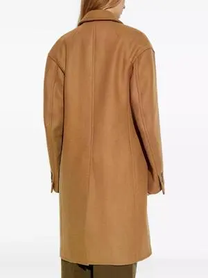 Dsquared2 Button-fastening Wool-blend Coat - Neutrals