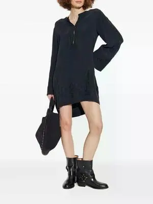 MARANT ETOILE Embroidered Paisley Mini Dress