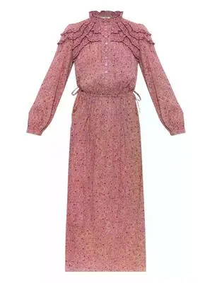 MARANT ETOILE Floral-print Midi Dress - Pink