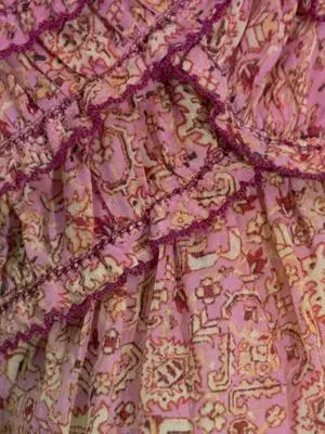 MARANT ETOILE Floral-print Midi Dress - Pink