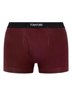 TOM FORD Logo-waistband Boxers Red