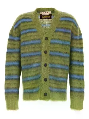 Marni Striped Mohair Cardigan