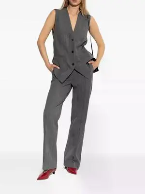 SAMSOE SAMSOE Pinstripe Pleated Trousers