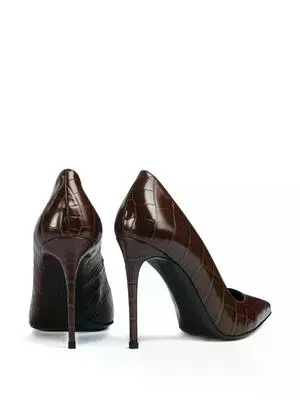 LE SILLA 100mm Eva Crocodile-effect Pointed-toe Pumps
