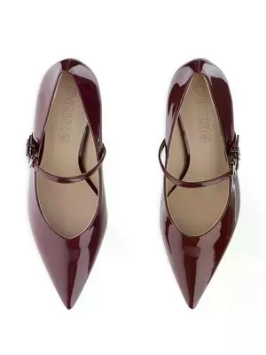 Pinko 80mm Patent Leather Ankle-strap Pumps