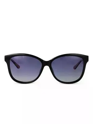 Guess Cat-eye Sunglasses With Logo Detail - Black