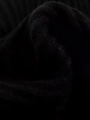 Moschino Ribbed Logo Scarf
