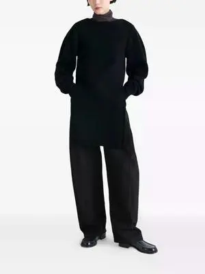 LEMAIRE Side-slit Sweater - Black
