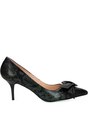 Moschino Snakeskin Bow Pumps